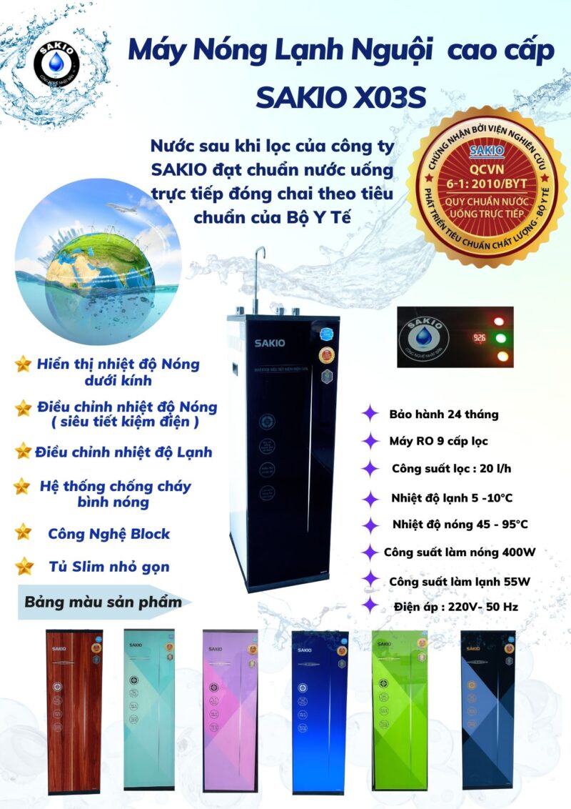 TOP SẢN PHẨM BÁN CHẠY CỦA SAKIO - Máy Lọc Nước SAKIO